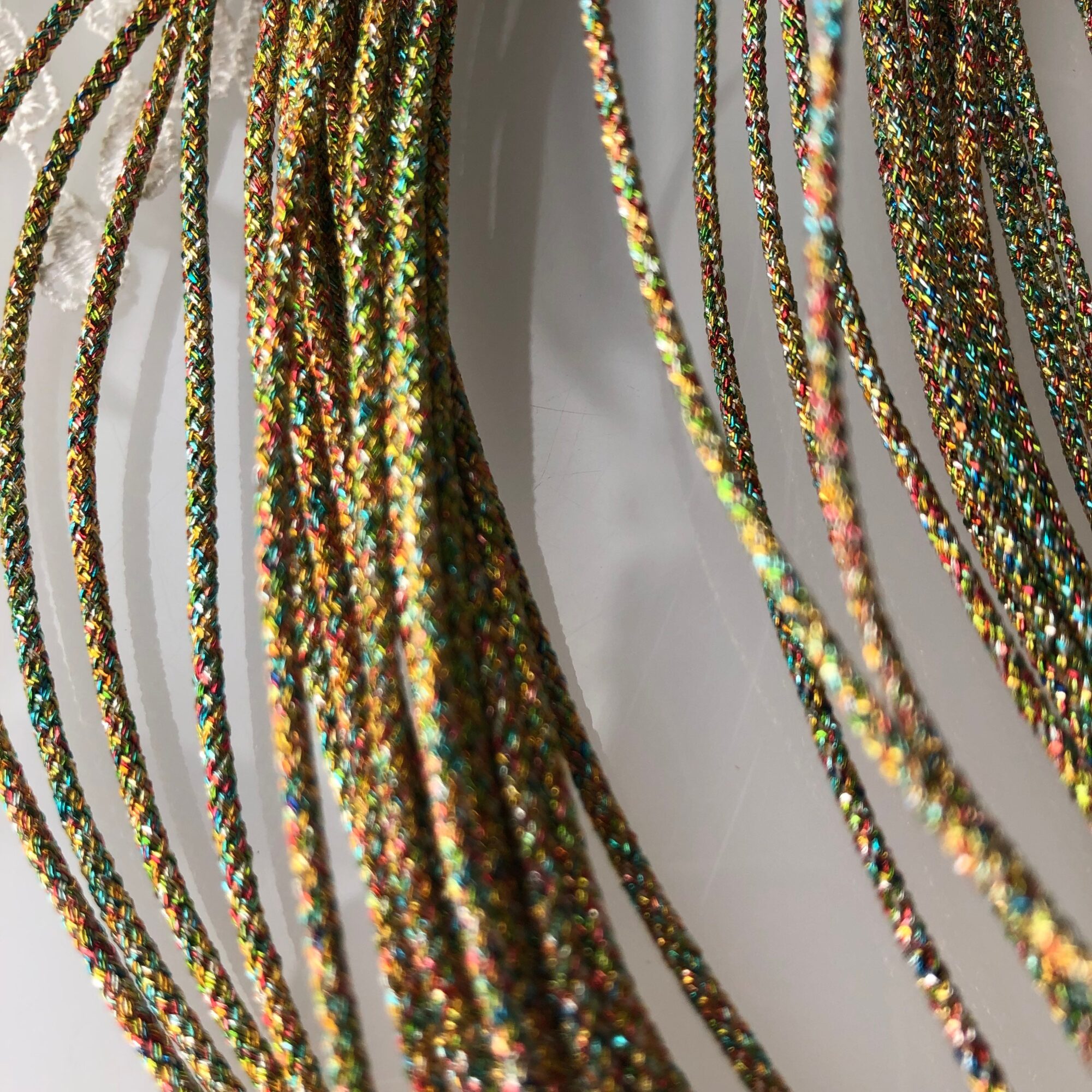 Fantastic Gold kumihimo code with iridescent melange tint Japanese ...