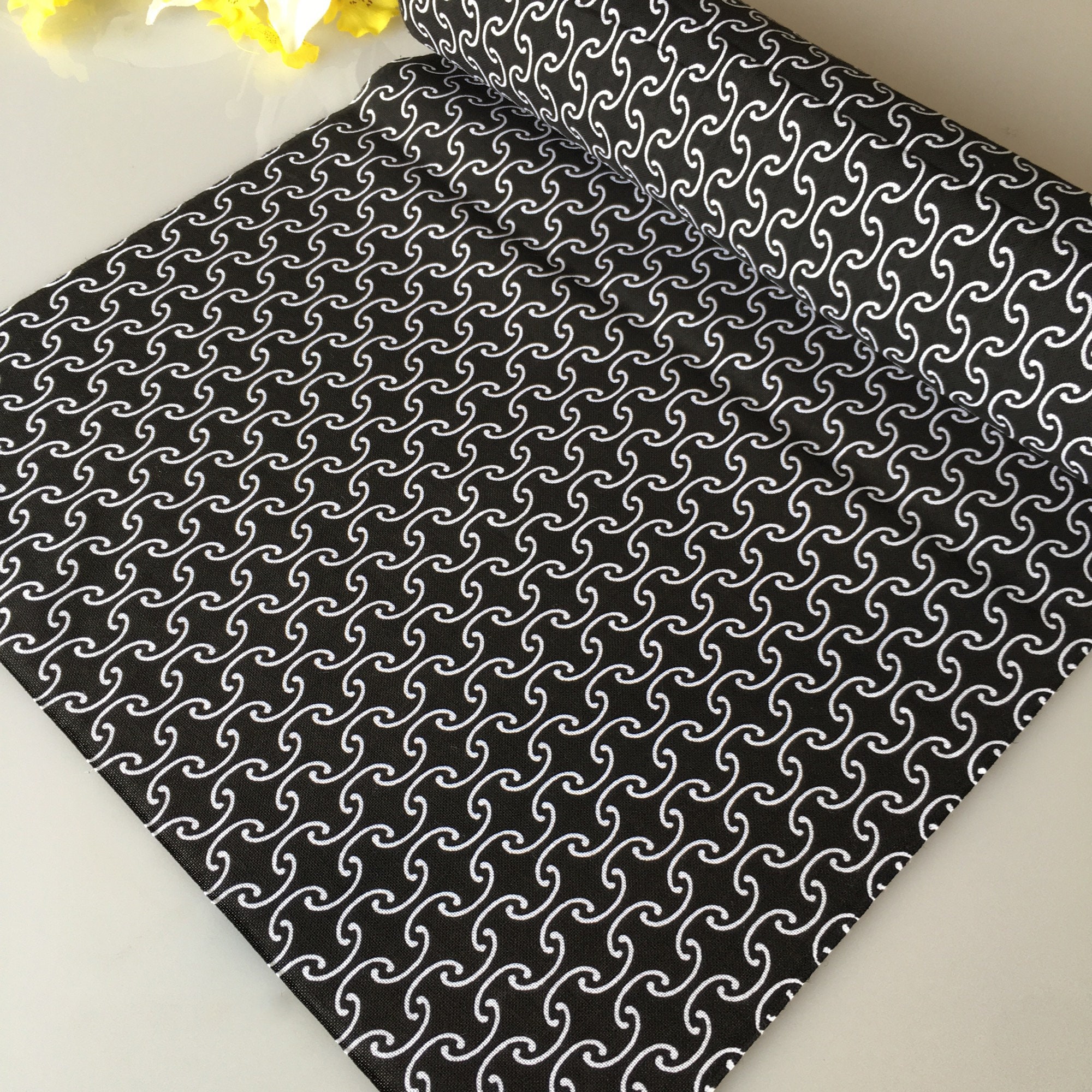 Japanese tenugui towel fabric 90cm Japanese traditional pattern ...