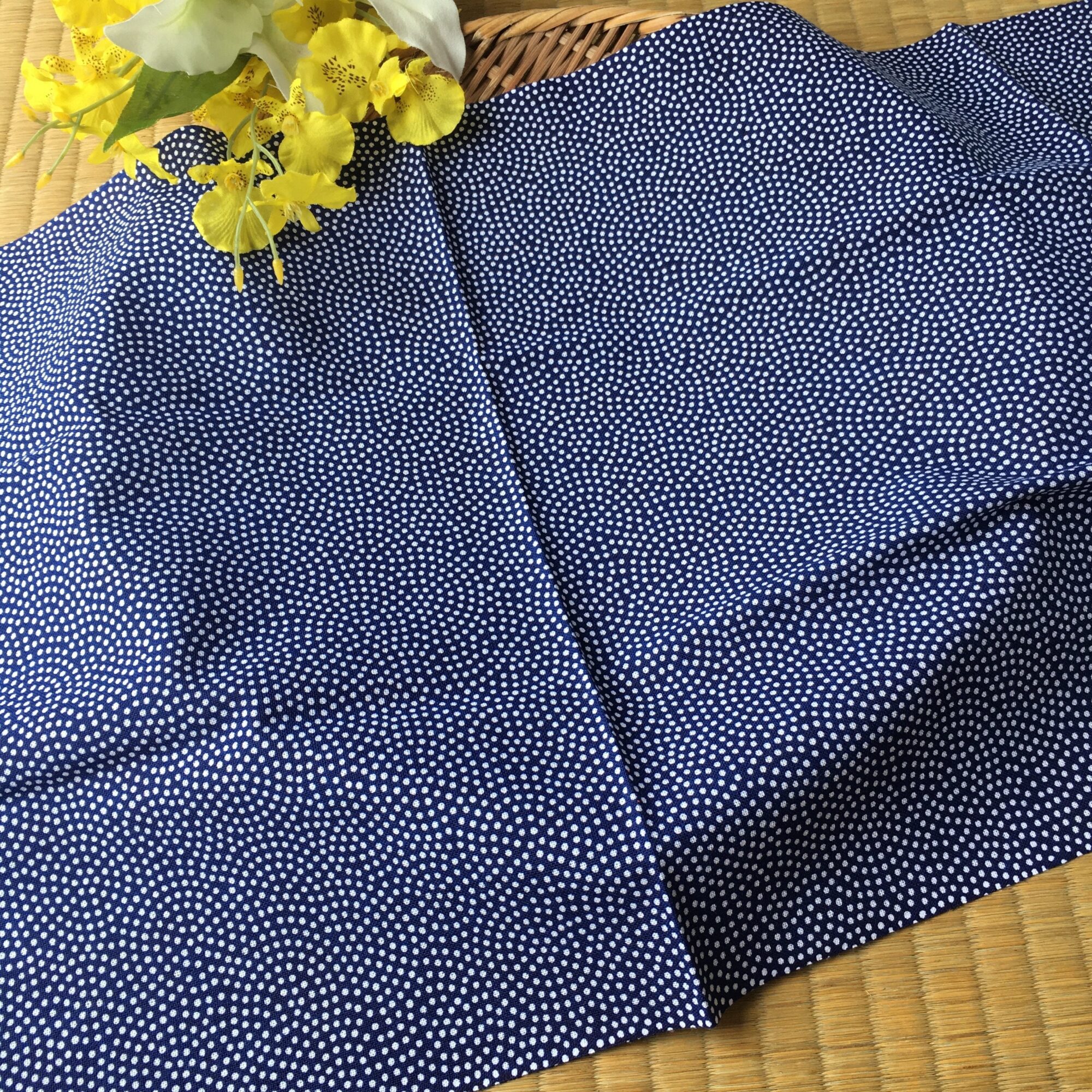 Japanese tenugui towel fabric Japanese traditional pattern “Same komon ...