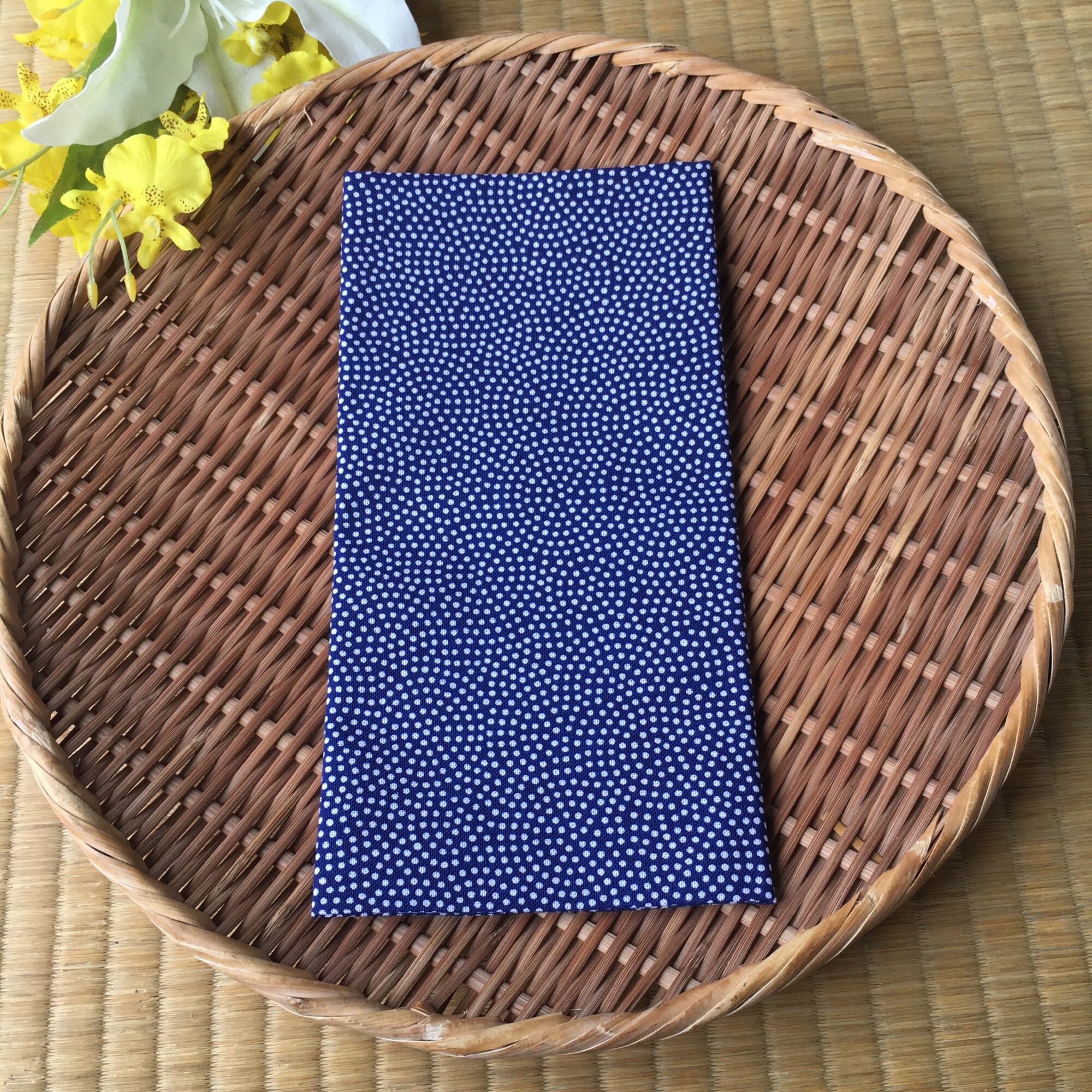Japanese tenugui towel fabric Japanese traditional pattern “Same komon ...
