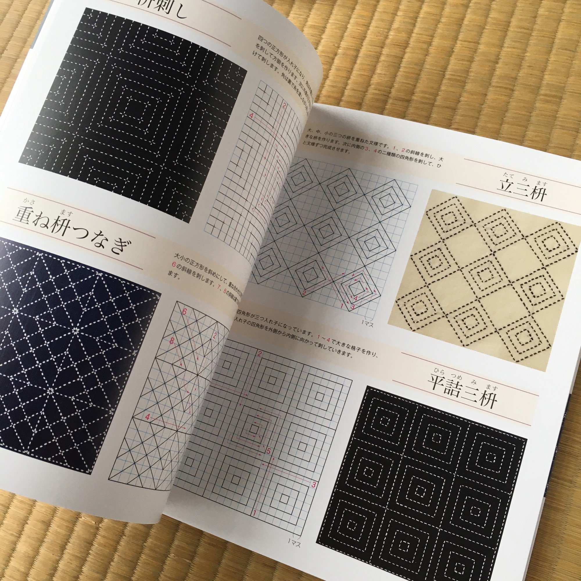 Sashiko pattern and small work /Japanese embroidery Book - Atelier Miyabi
