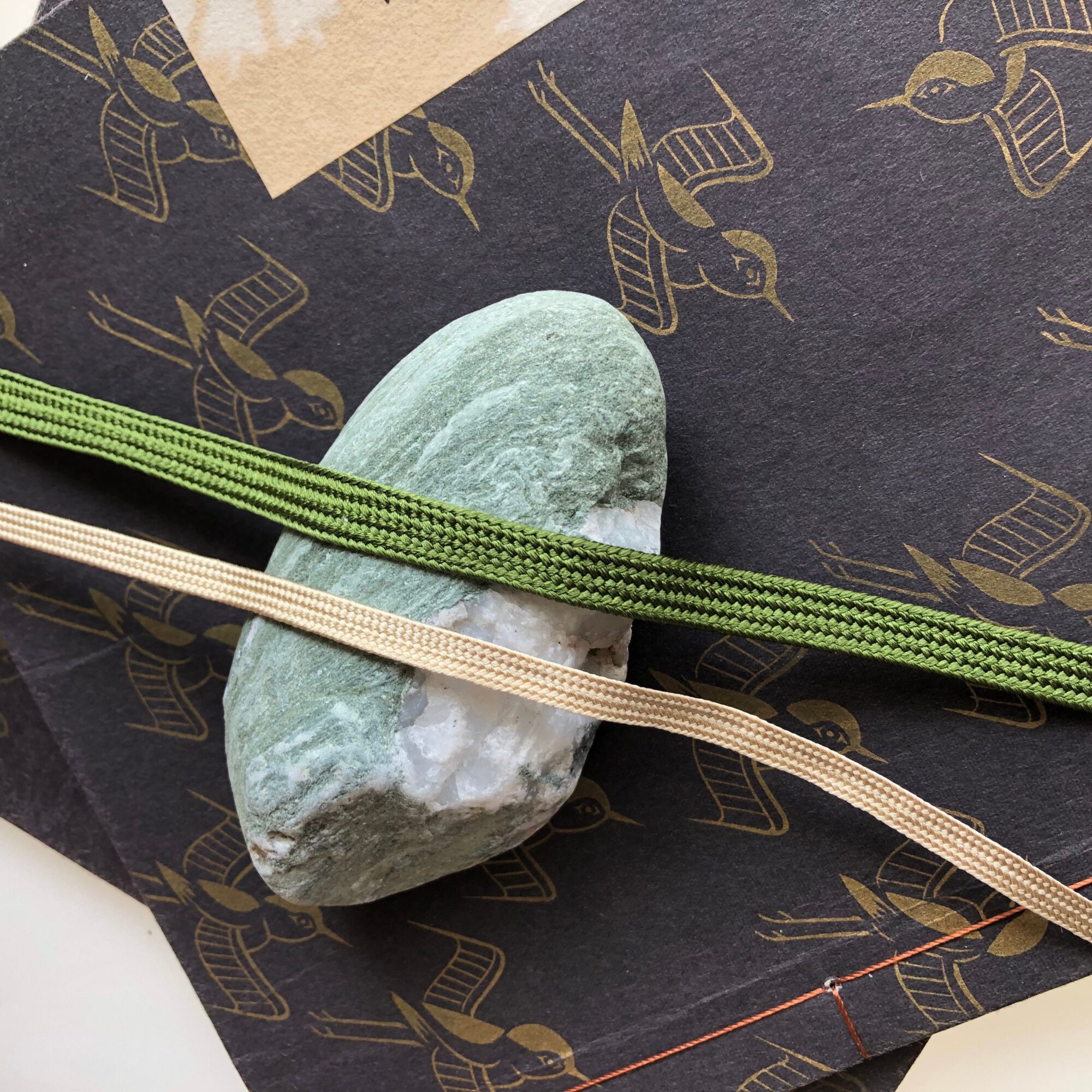 Silk flat cord 5mm 10m /kumihimo for Japanese bookbinding/ hanging ...