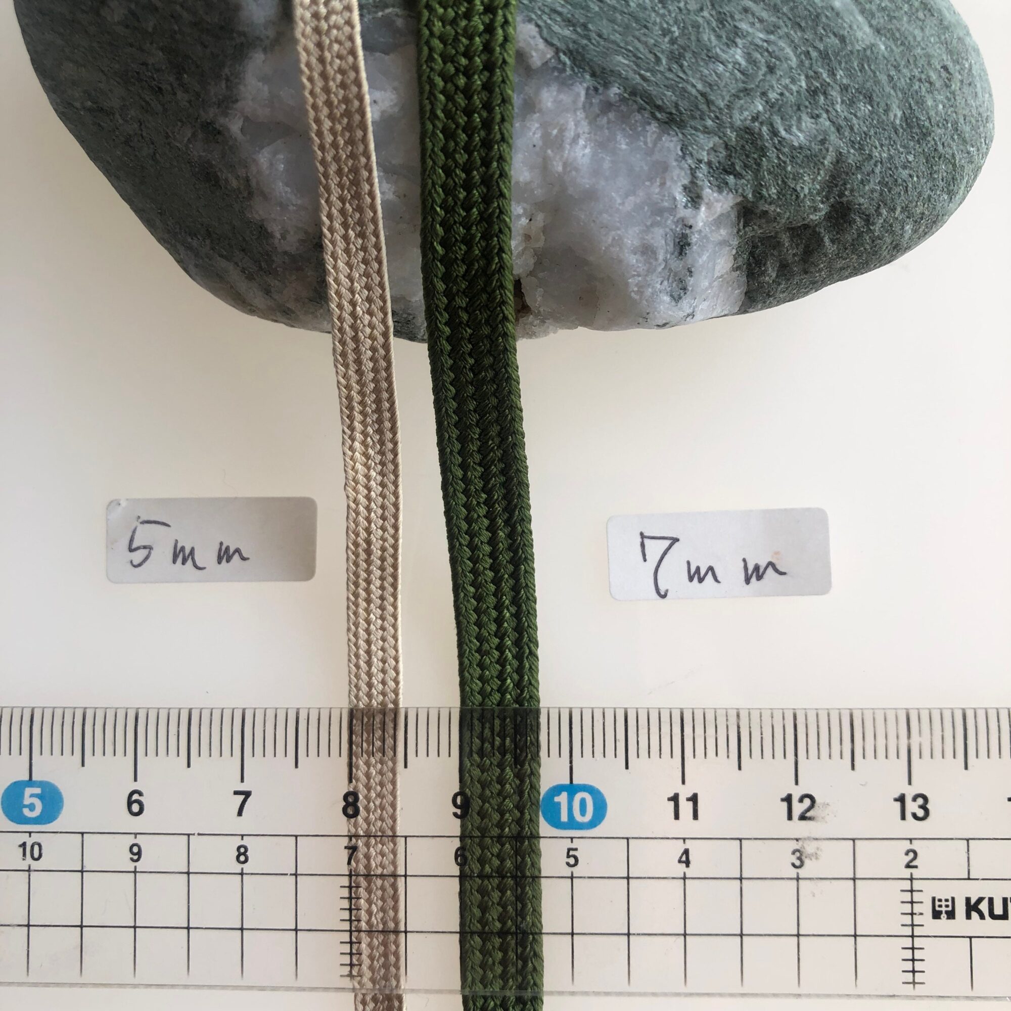 Silk flat cord 7mm 10m /kumihimo for Japanese bookbinding/ hanging ...