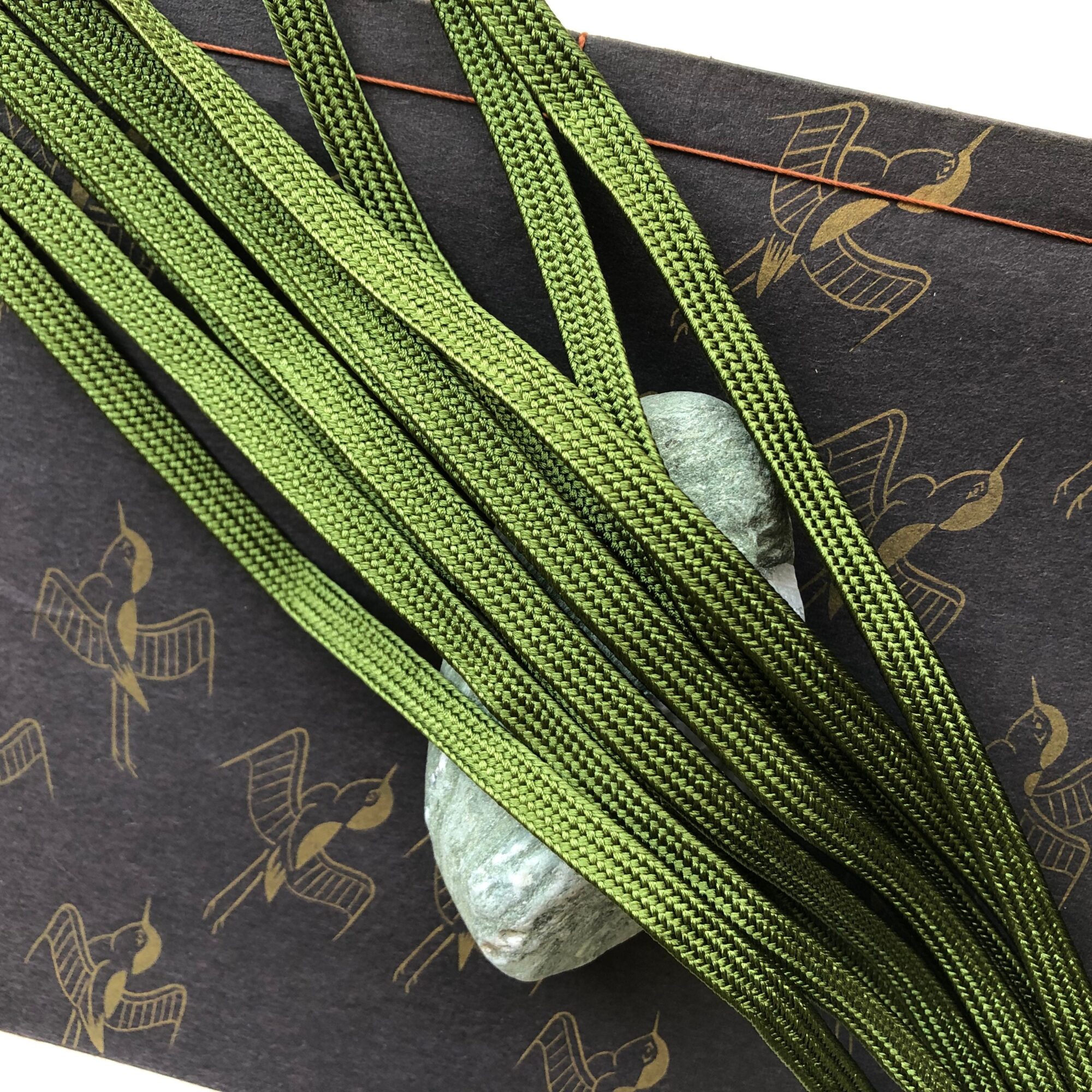 Silk flat cord 7mm 10m /kumihimo for Japanese bookbinding/ hanging ...