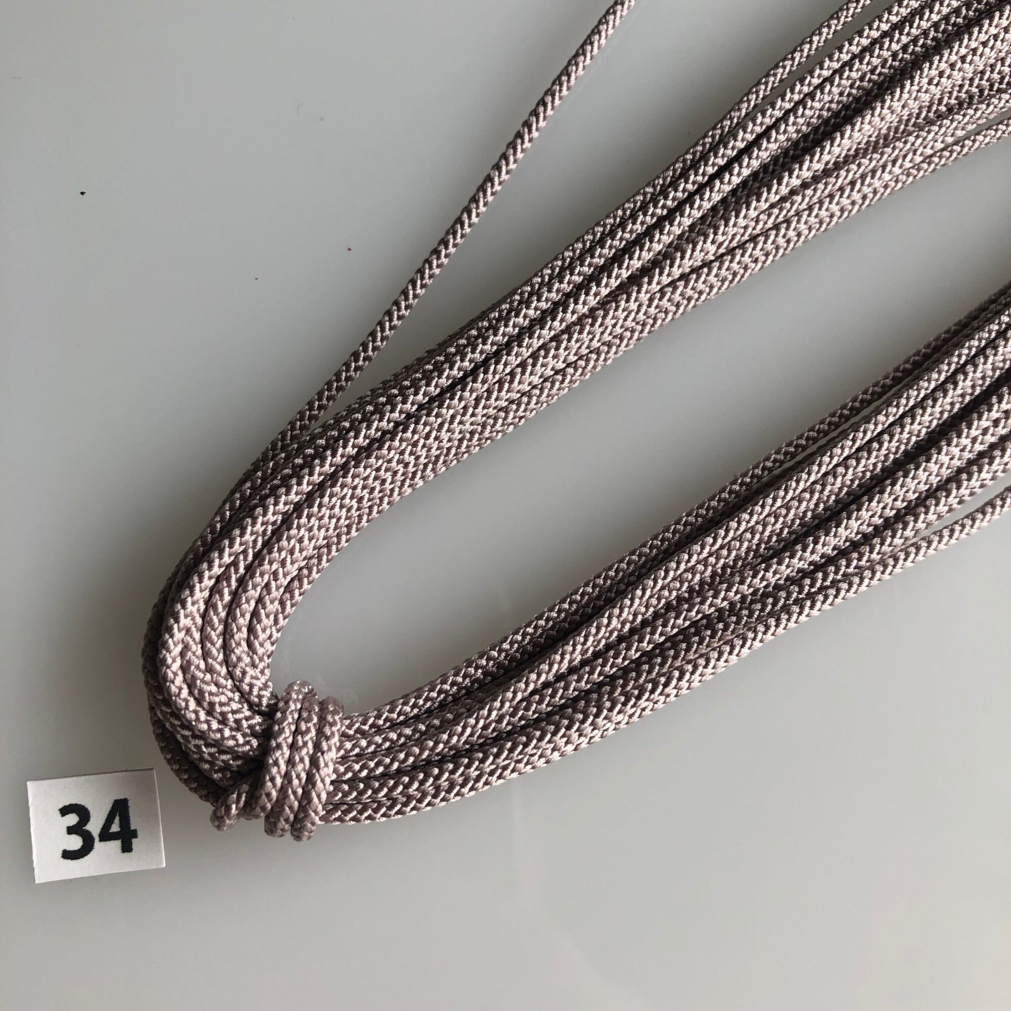 Silk round braided cord kumihimo 1.5mm 120cm Japanese silk cord ...