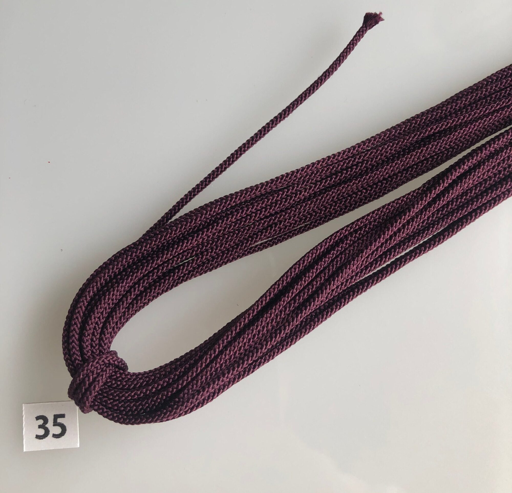 Silk round braided cord kumihimo 1.5mm 120cm Japanese silk cord ...