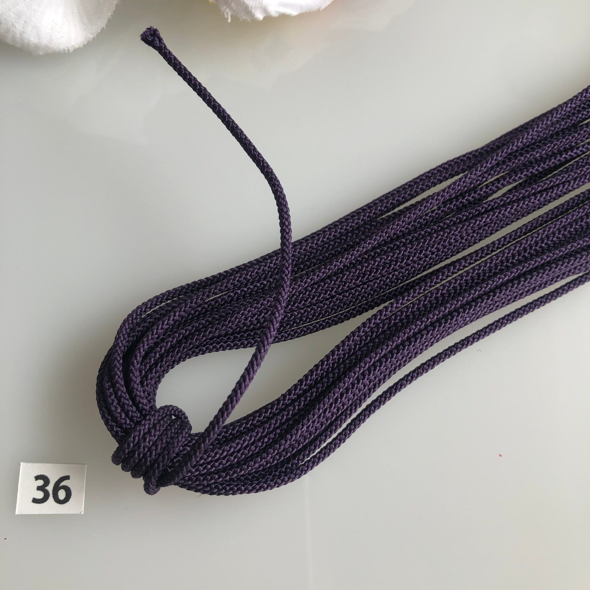 Silk round braided cord kumihimo 1.5mm 120cm Japanese silk cord ...