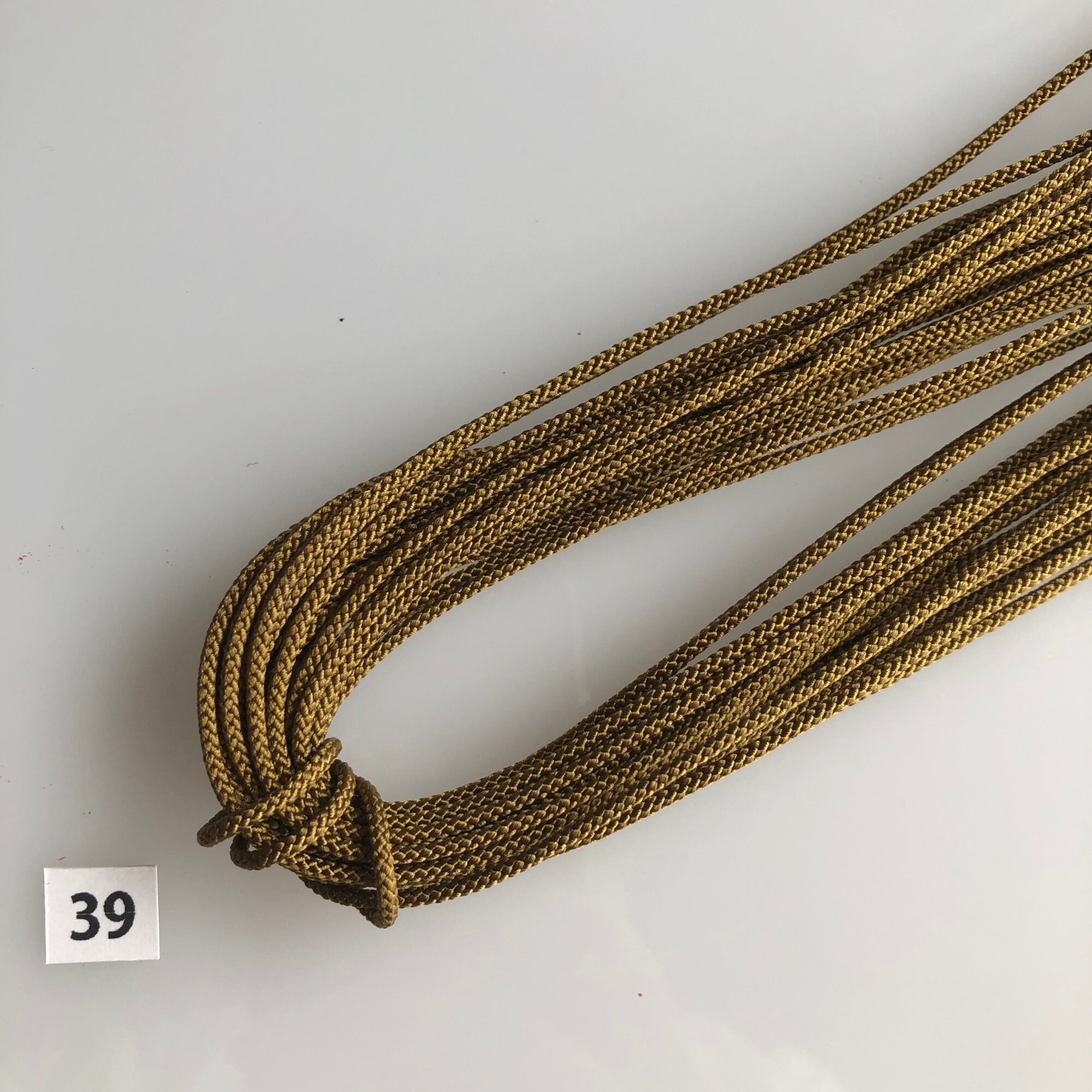 Silk round braided cord kumihimo 1.5mm 120cm Japanese silk cord ...