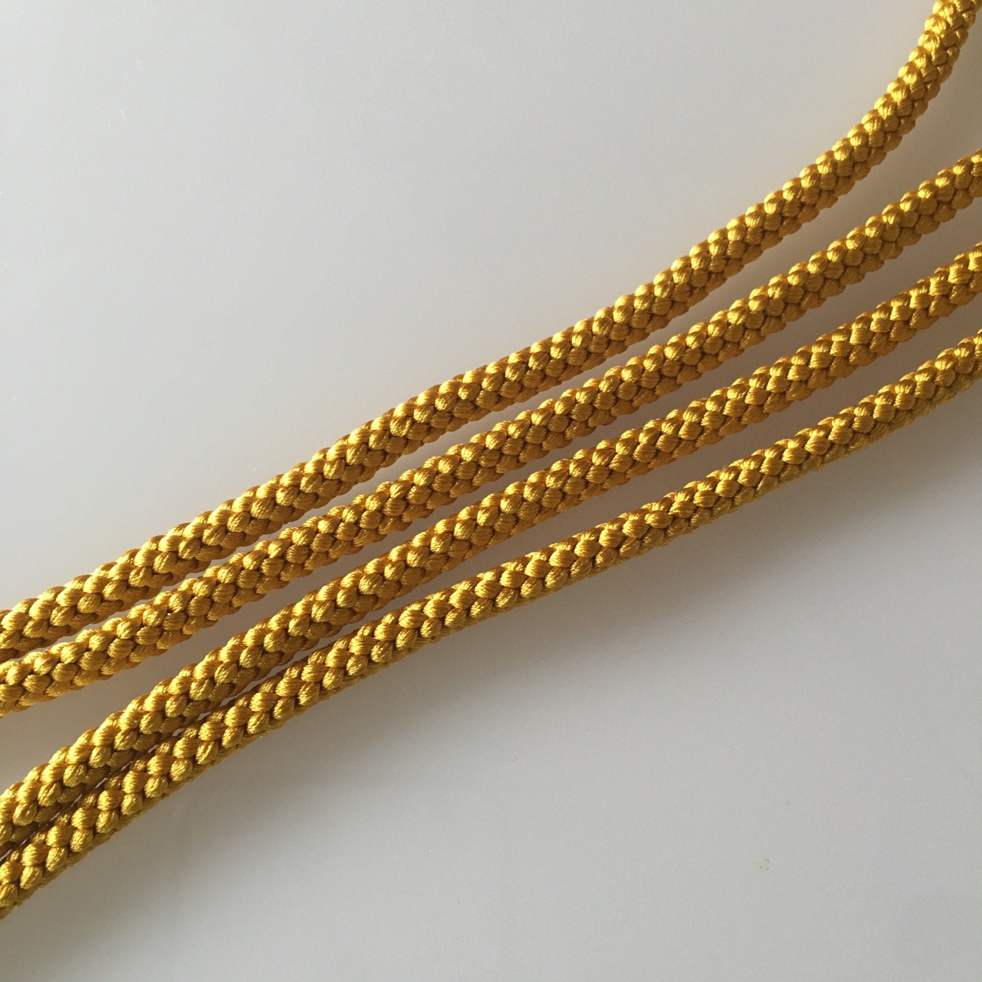 Silk round braided cord kumihimo 5mm Japanese silk cord “Edo-uchi-himo ...