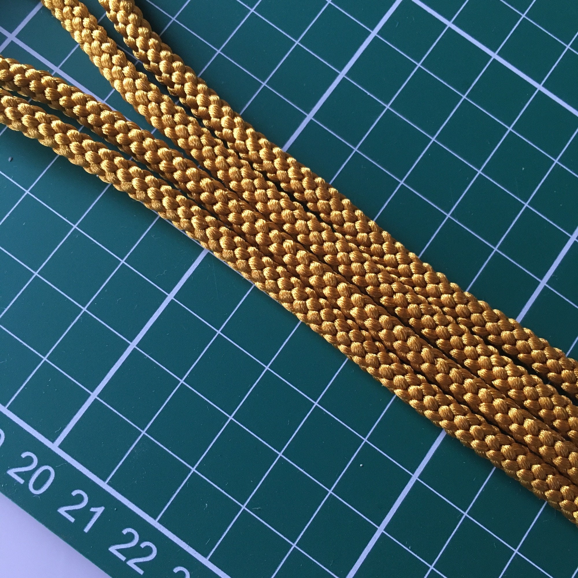 Silk round braided cord kumihimo 5mm Japanese silk cord “Edo-uchi-himo ...