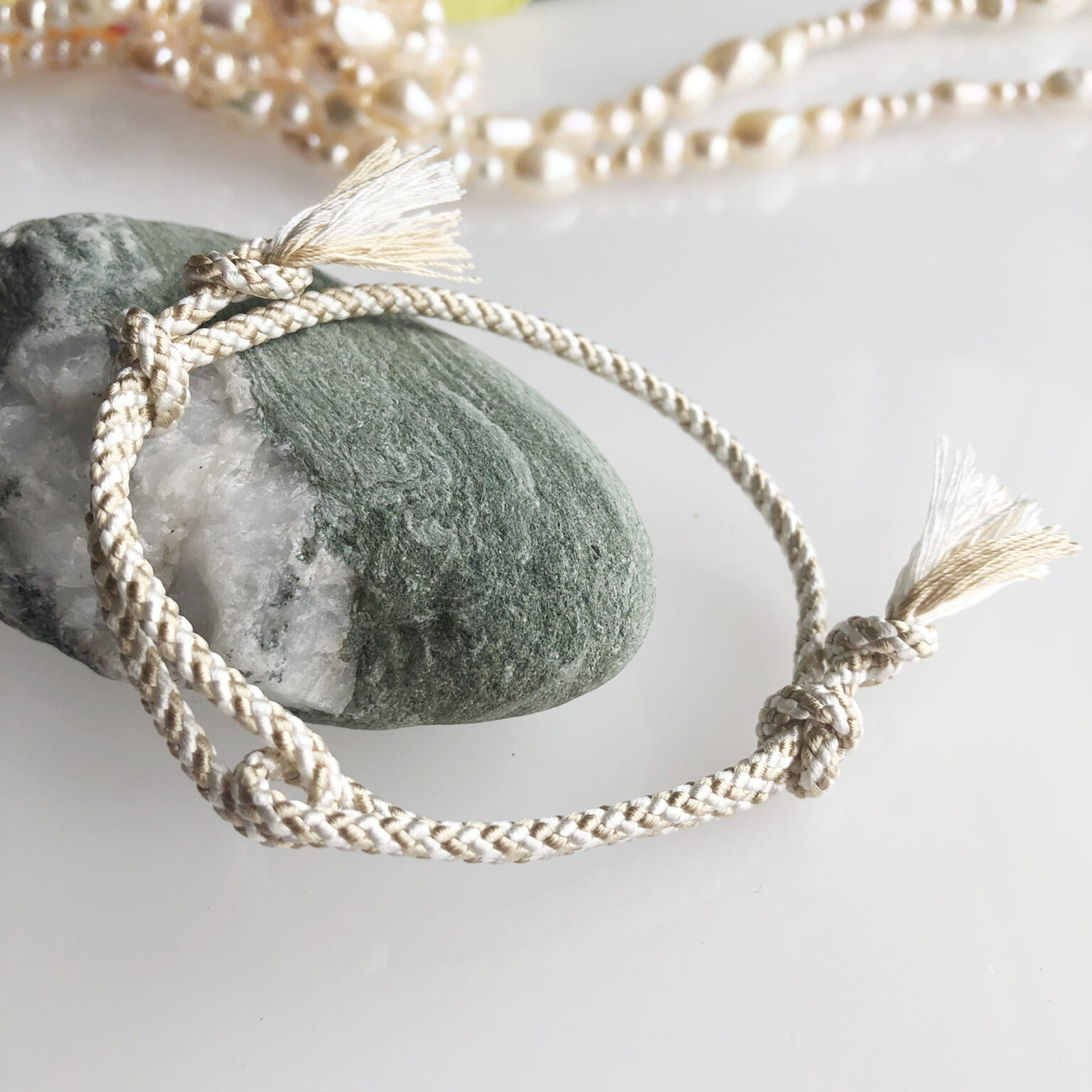 Silk round spiral braided cord kumihimo 2.5mm 1meters Japanese silk ...