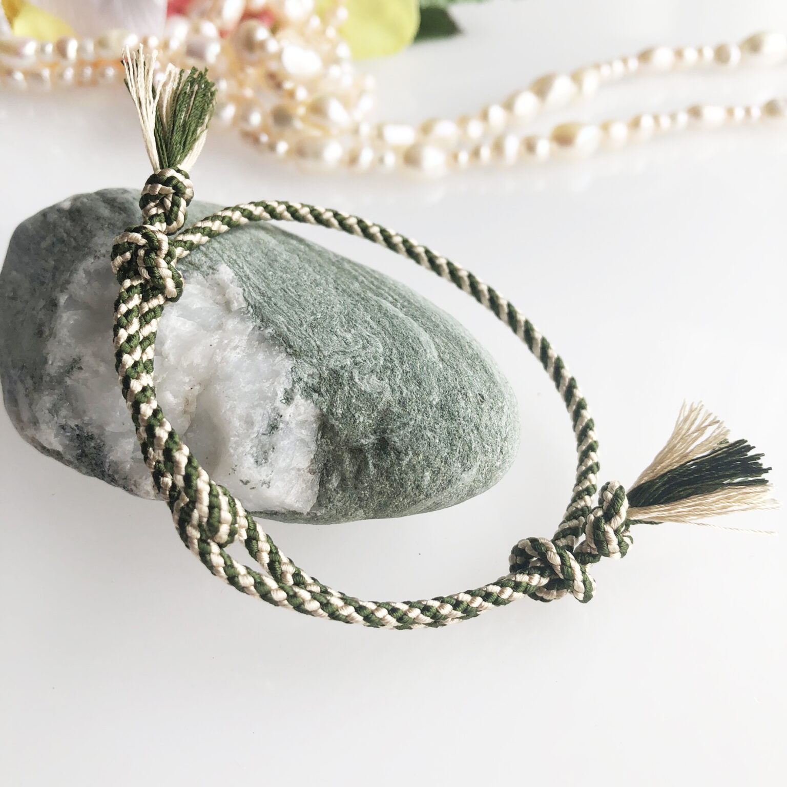 Silk round spiral braided cord kumihimo 2.5mm 1meters Japanese silk ...