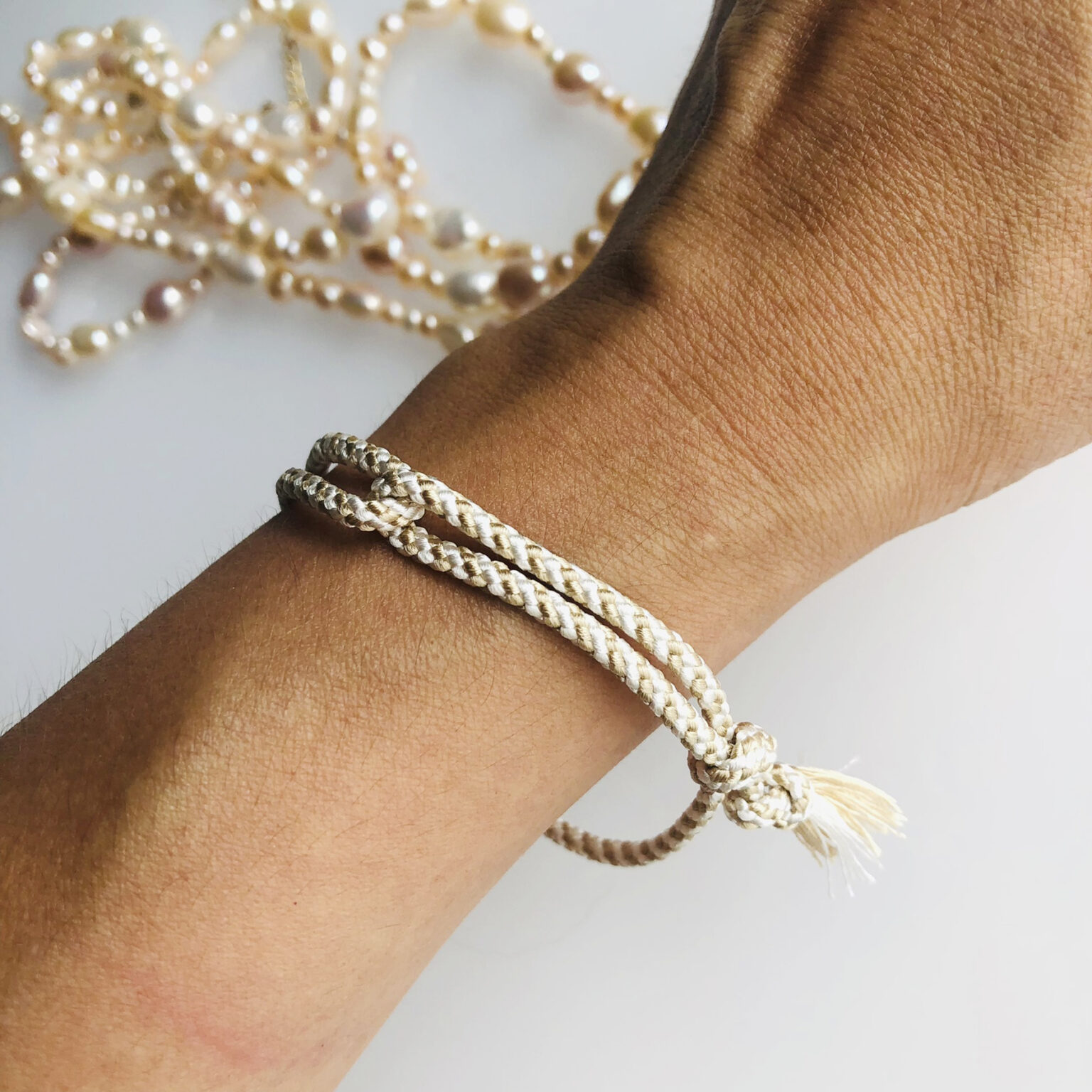 Silk round spiral braided cord kumihimo 2.5mm 1meters Japanese silk ...