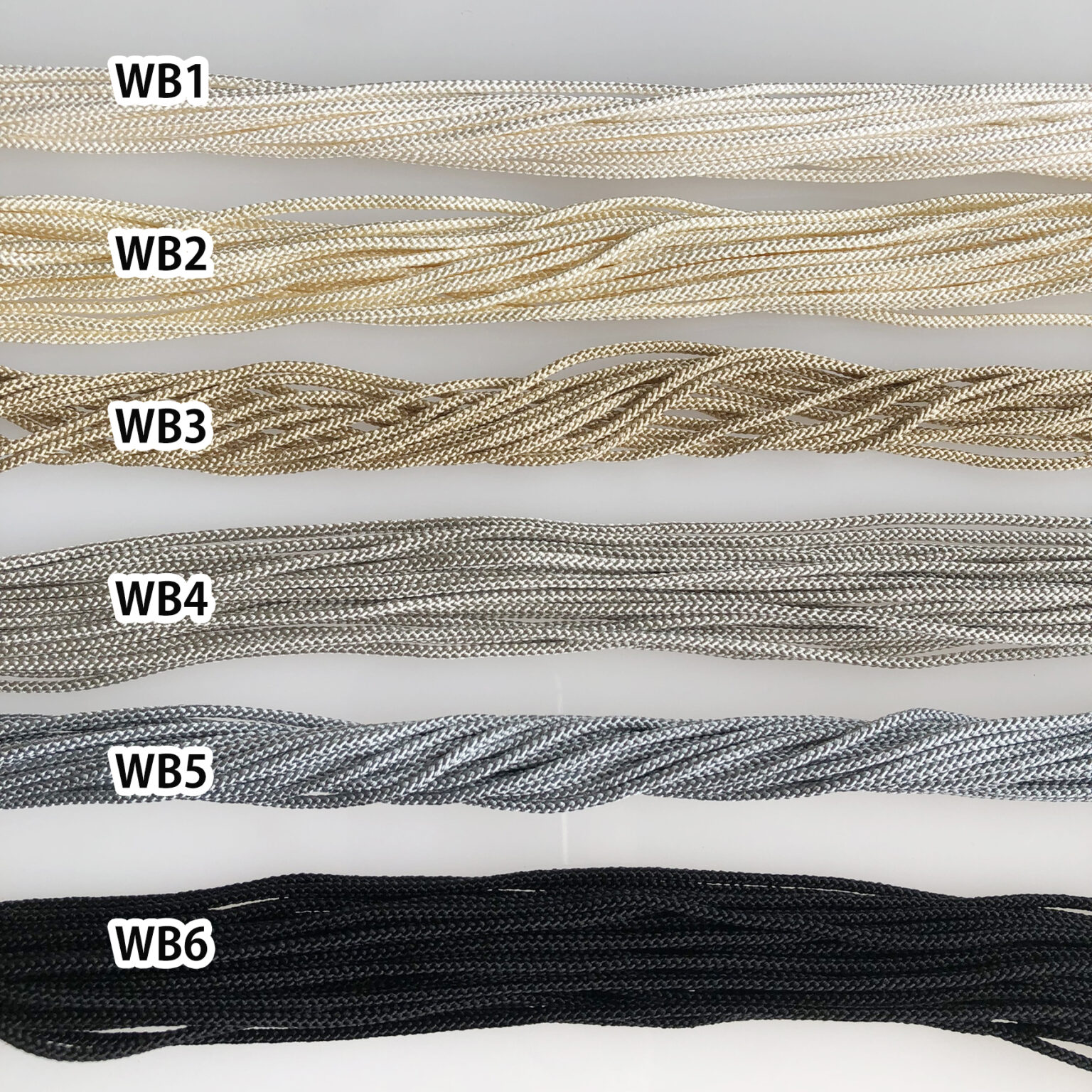 Silk round braided cord kumihimo 1.3mm 2meters Japanese silk cord “Edo ...