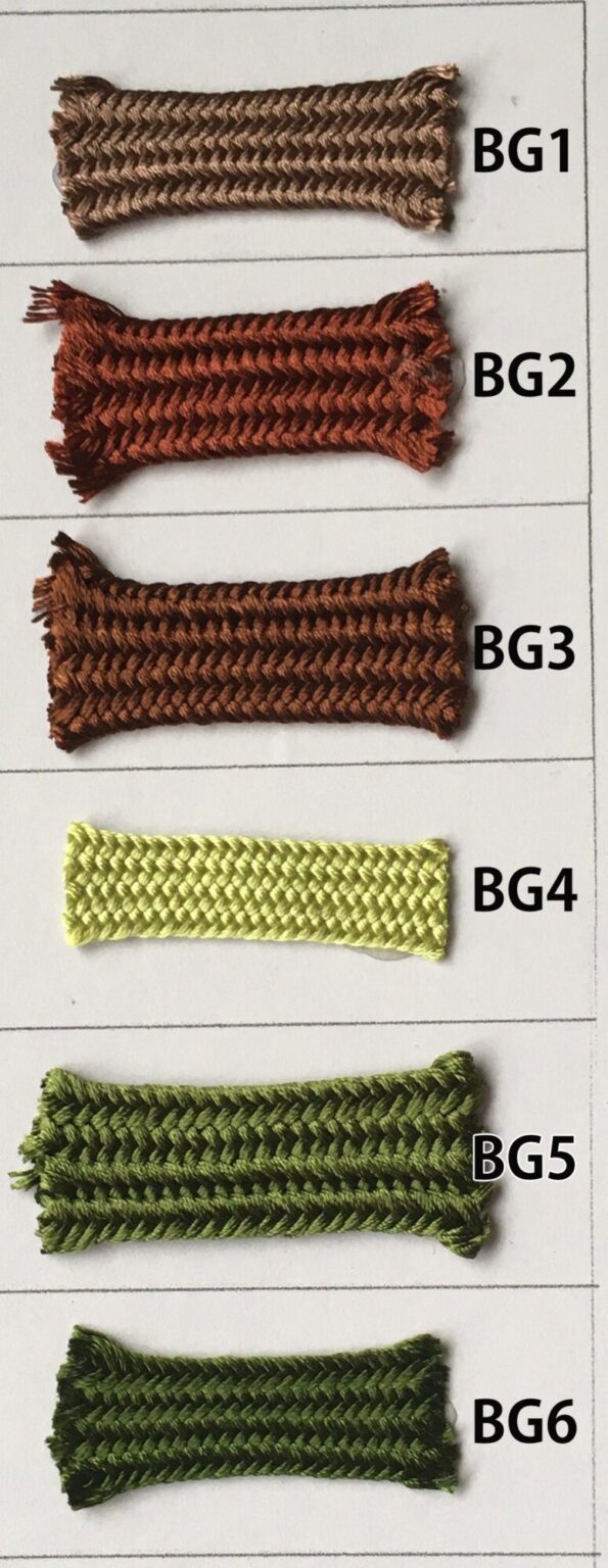 Silk round braided cord kumihimo 2mm Japanese silk cord “Yotsu-gumi” 4 ...