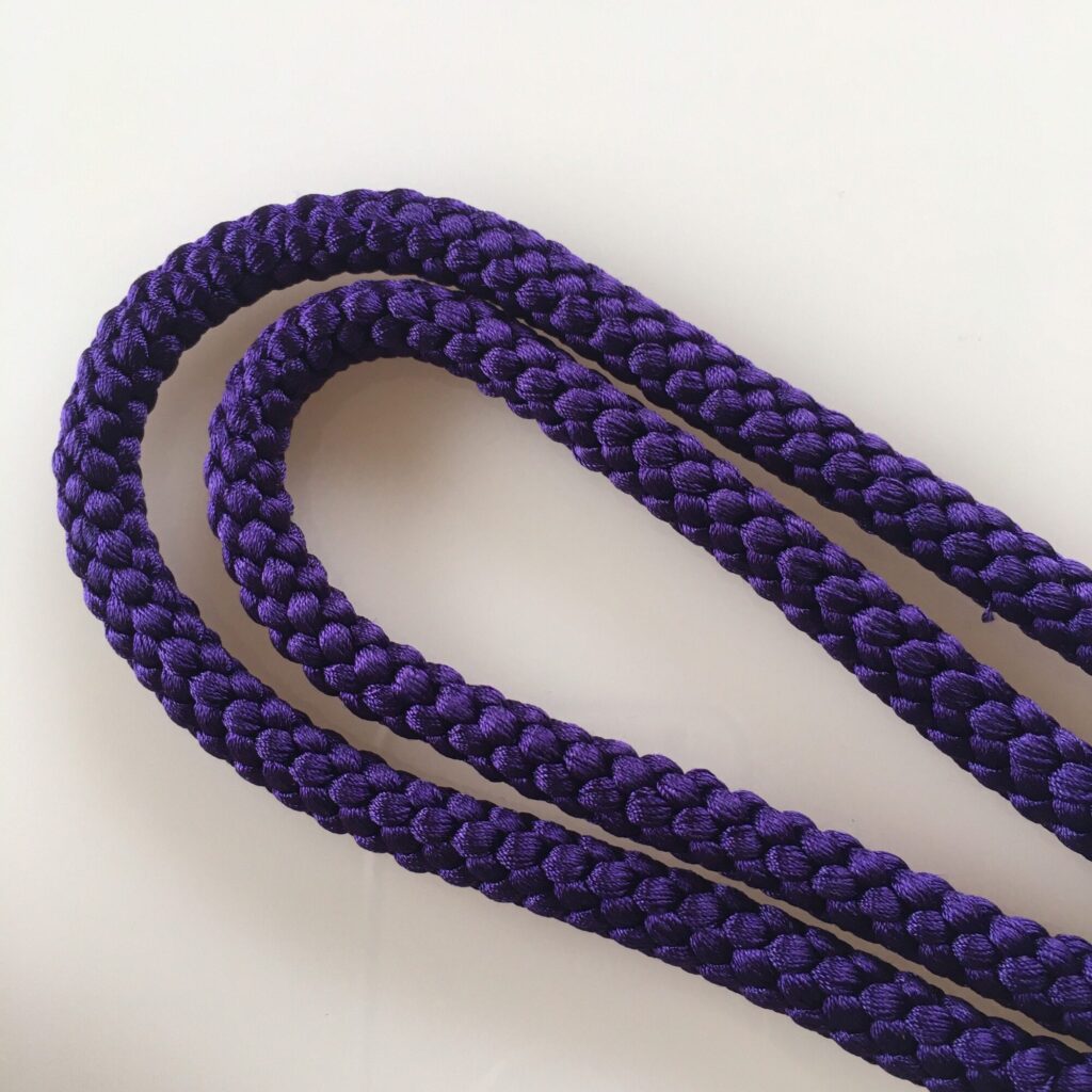 Silk round cord kumihimo 7mm 1m Japanese silk cord “Edo-uchi-himo”/MADE ...