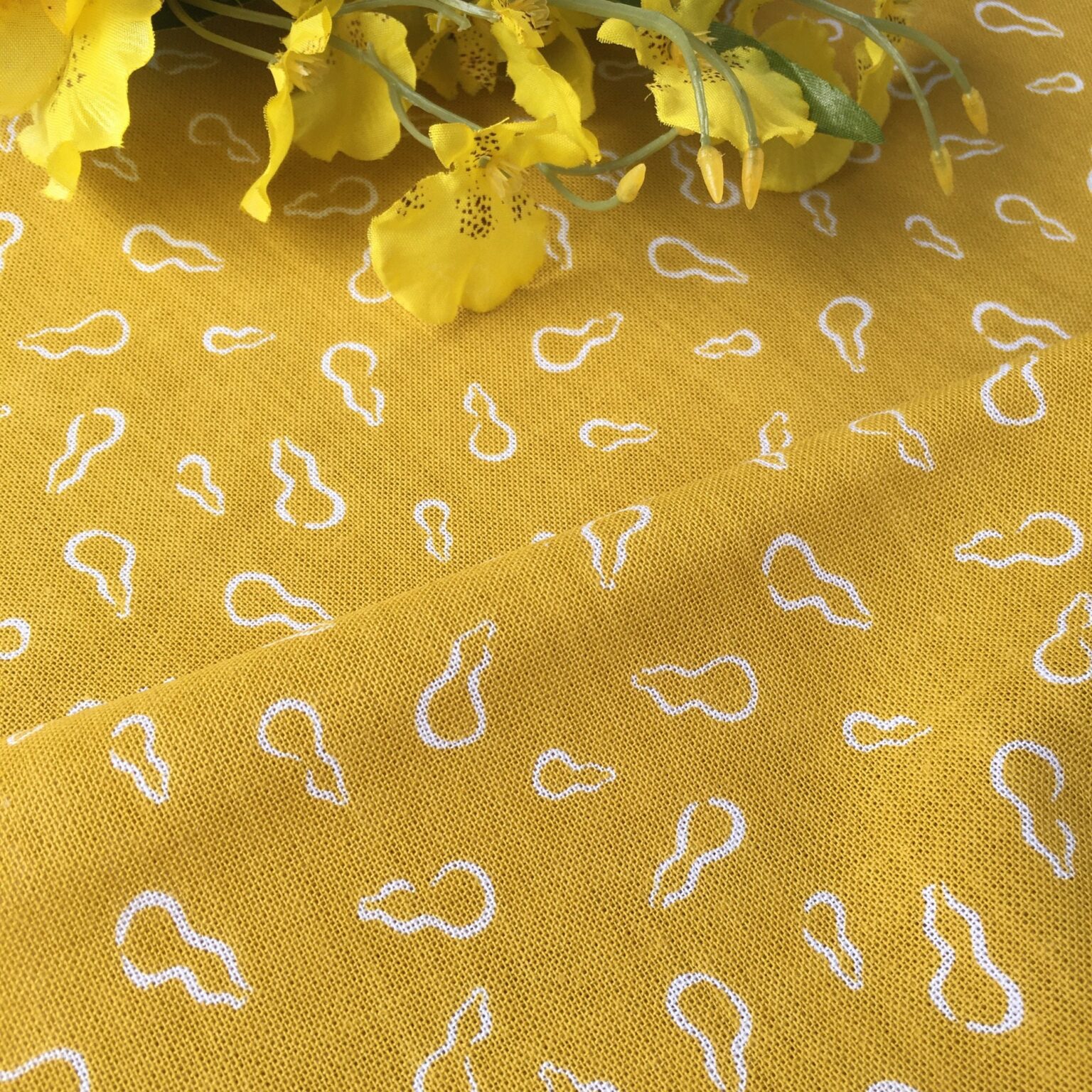 Tenugui towel fabric uncut /Japanese traditional pattern “Gourd ...