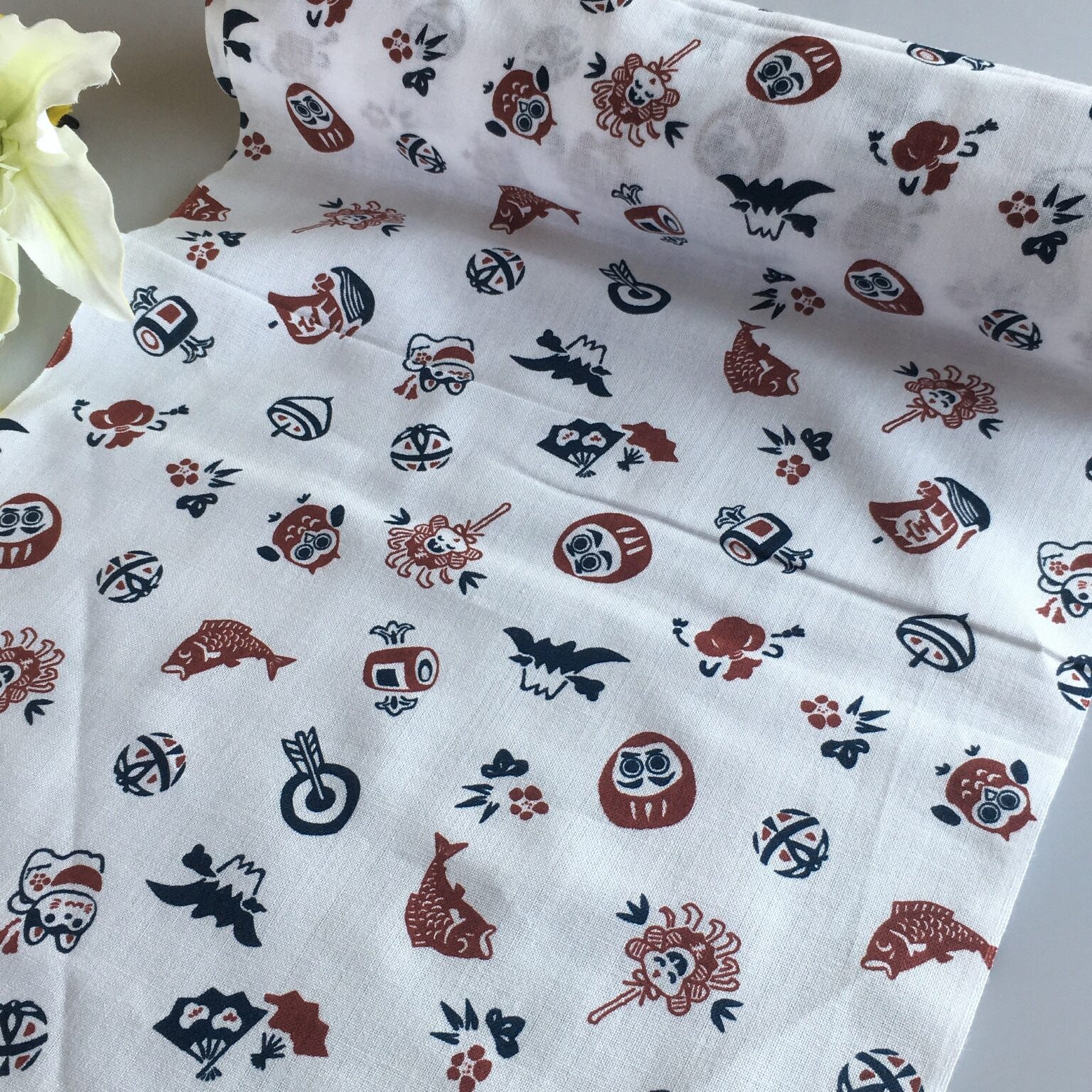 Japanese tenugui towel fabric uncut Japanese traditional pattern ...