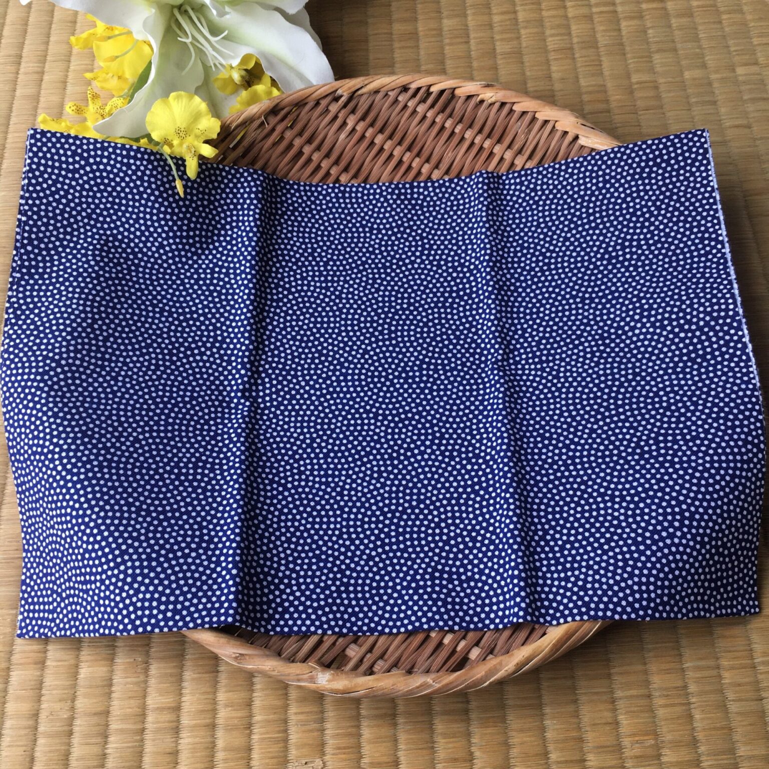 Japanese tenugui towel fabric Japanese traditional pattern “Same komon” /Cotton 100% / Made in ...