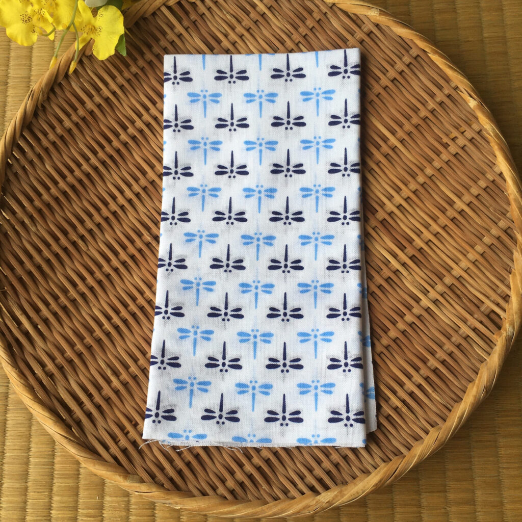 Japanese tenugui towel fabric Japanese traditional pattern “Dragon fly ...