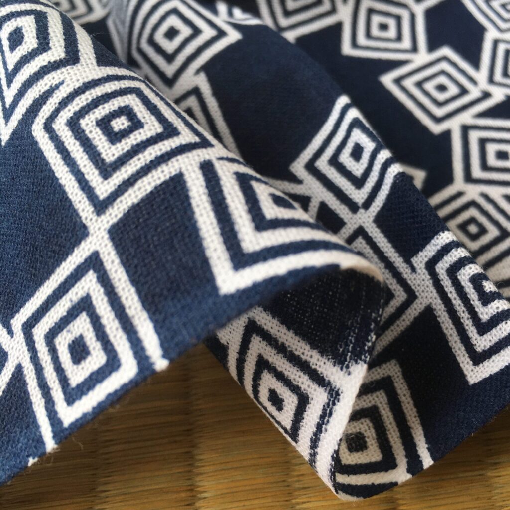 Japanese tenugui towel fabric Japanese traditional pattern "Mimasu ...