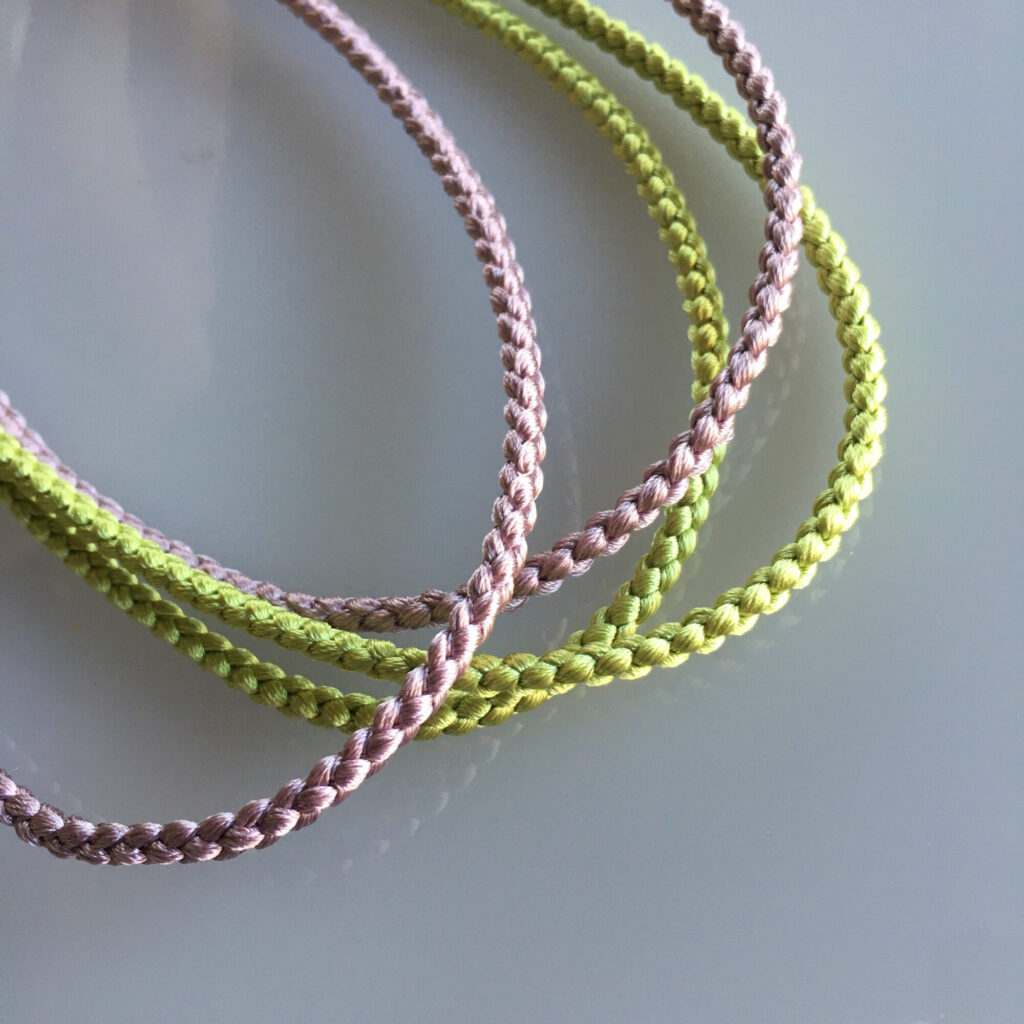 Silk cord kumihimo - Atelier Miyabi