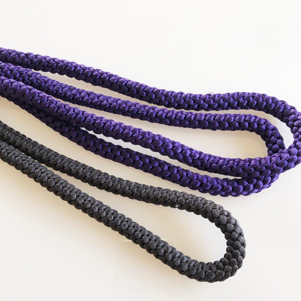 Silk round braided cord kumihimo 10mm 100cm THICK Japanese silk cord ...