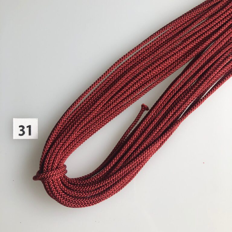 Silk round braided cord kumihimo 1.5mm 120cm Japanese silk cord ...