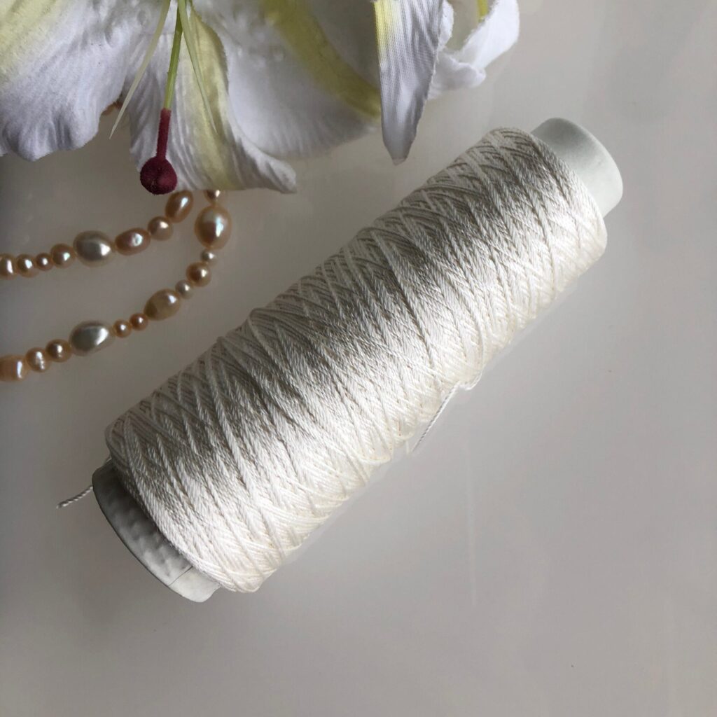 Pure Silk thread for temari bookbinding 250meters 30g/ Thick silk ...