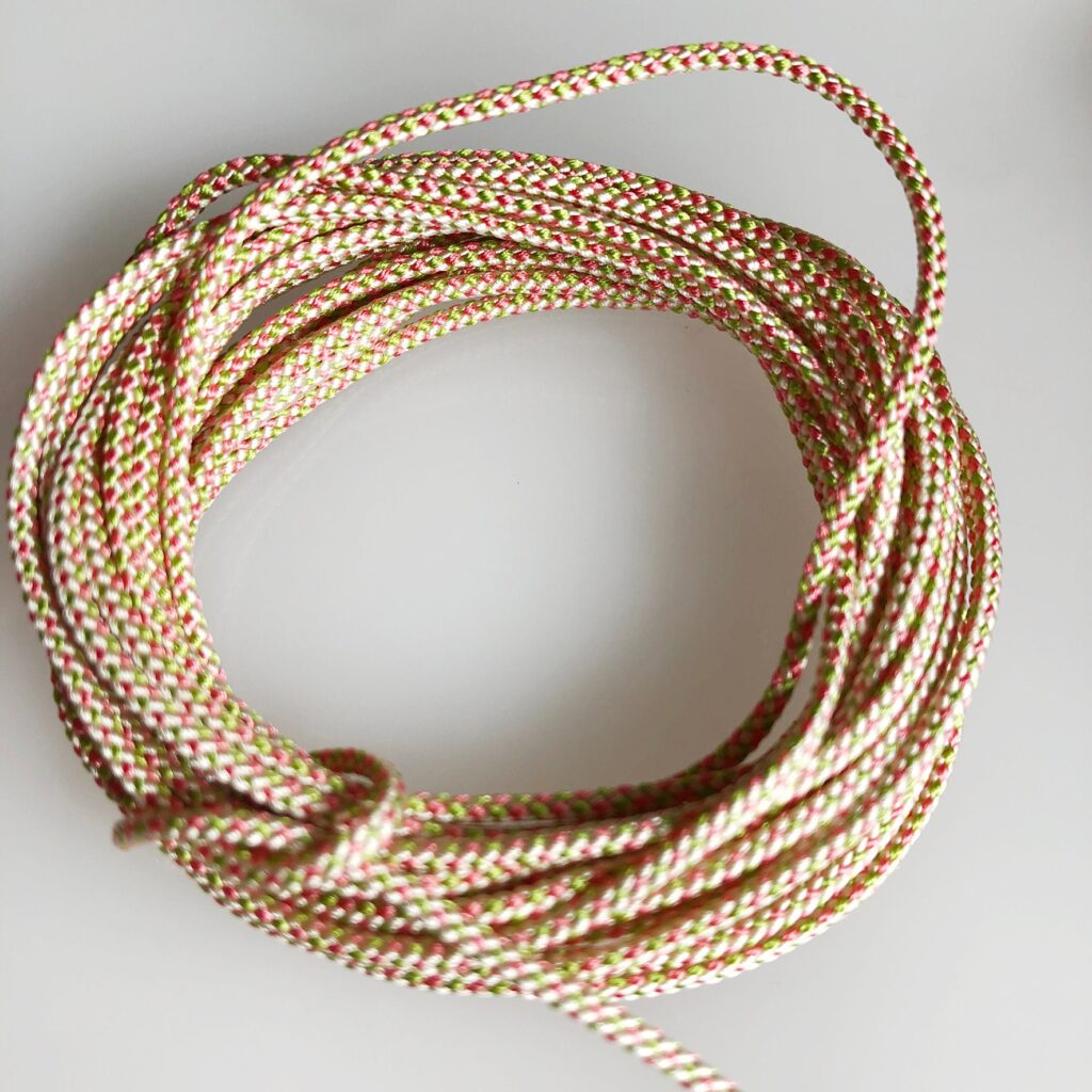 Pure Silk 8 stranded braid cord kumihimo 1mm 3M Japanese silk cord/mix ...