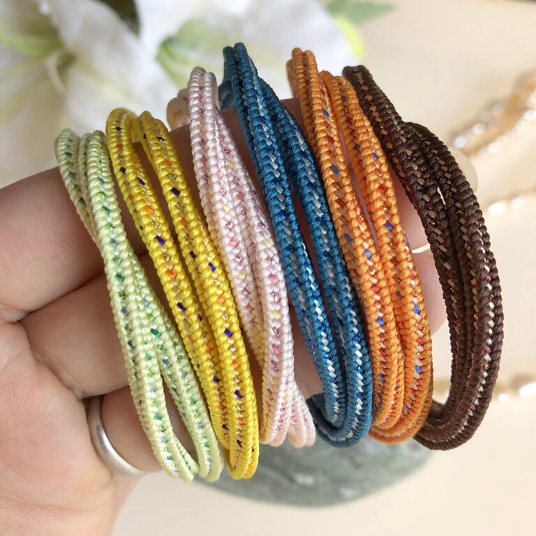 Silk kumihimo Double-wrap bracelet - made with traditional & ethical ...